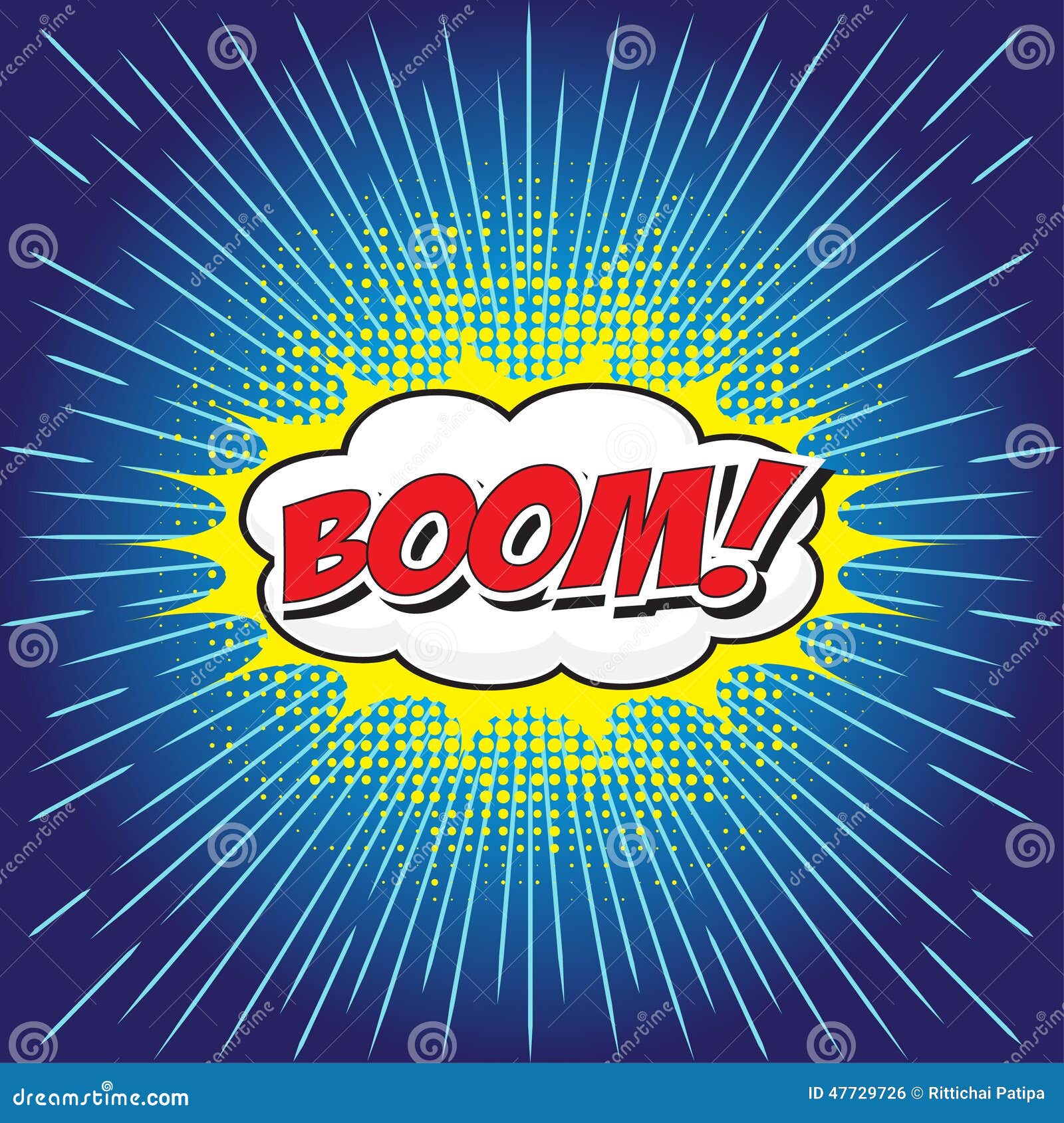 BOOM! grappig woord vector illustratie. Illustration of schets - 47729726