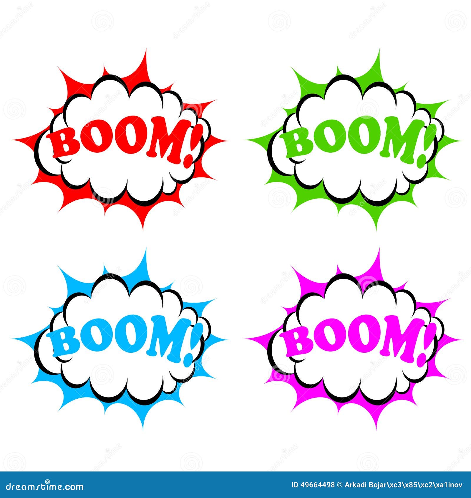Boom icon stock vector. Illustration of abstract, fight - 49664498