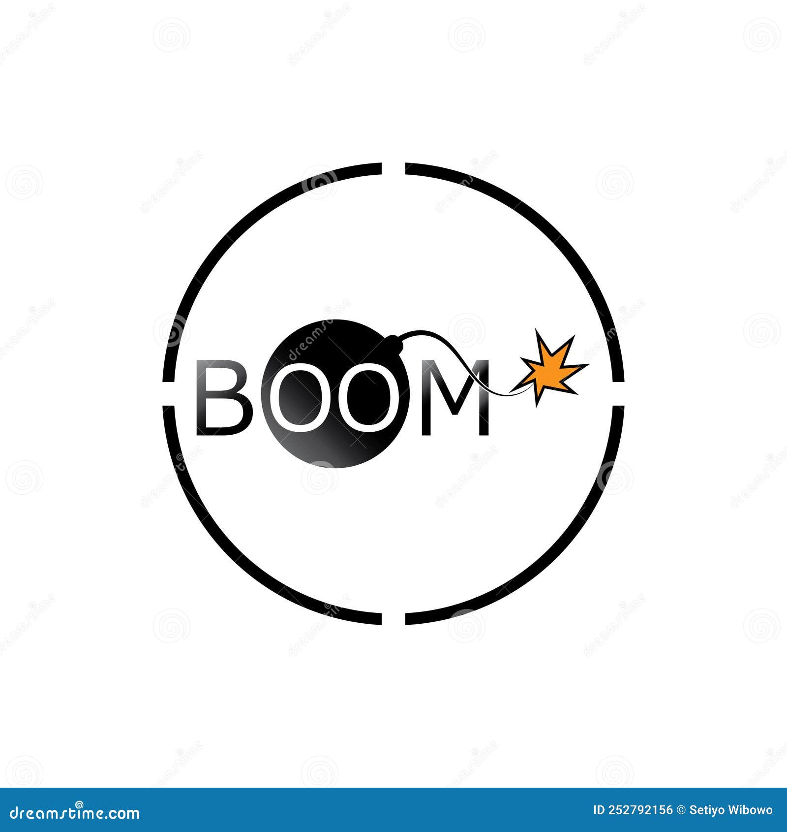 Boom Icon Vector Background Stock Vector - Illustration of background ...