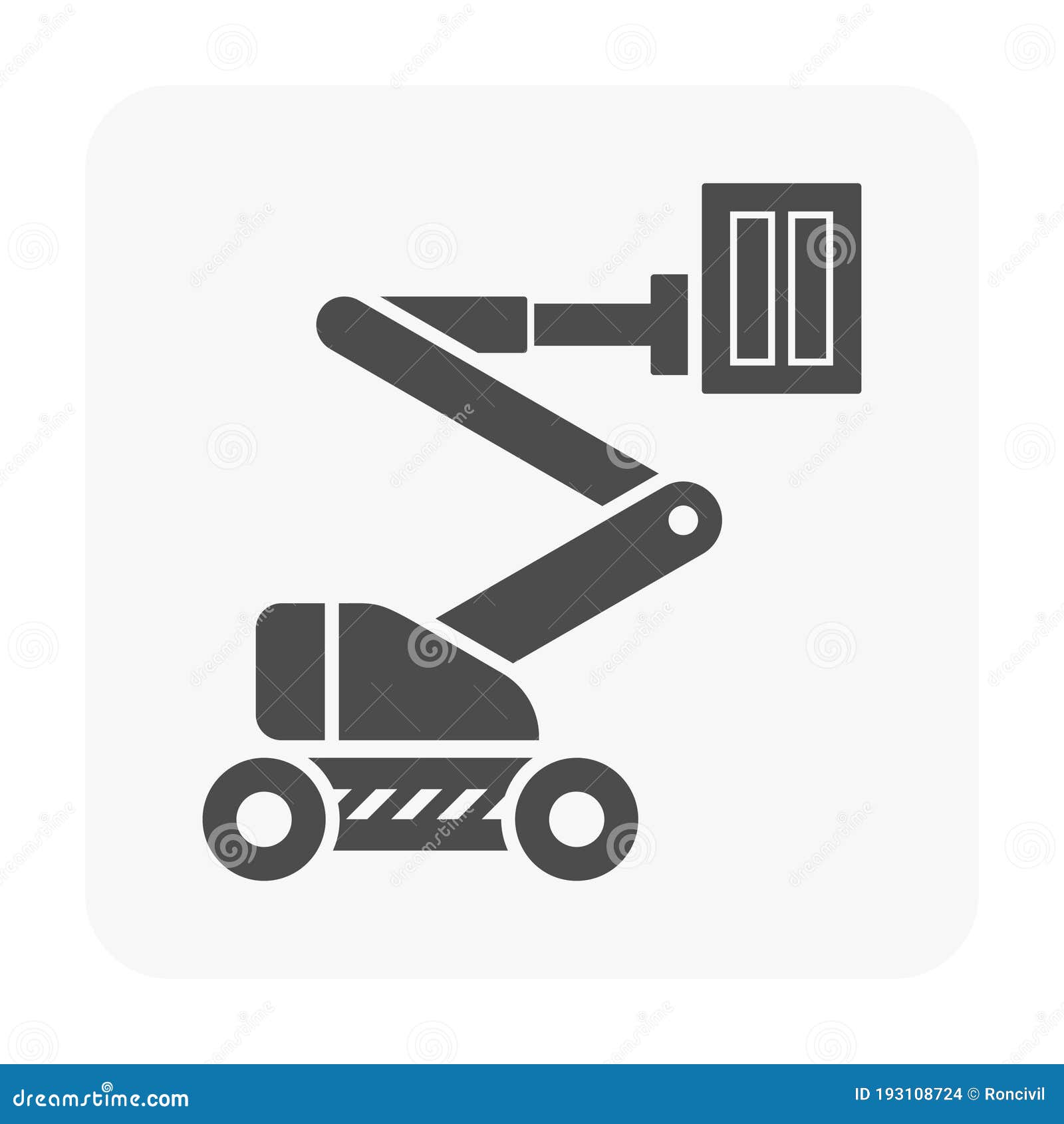 Boom Lift Icon. Simple Element From Construction Collection. Creative ...
