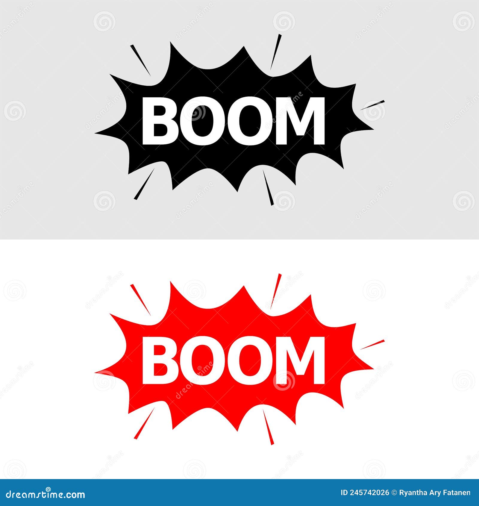 Boom Logo Vector Design Element Stock Vector - Illustration of ...