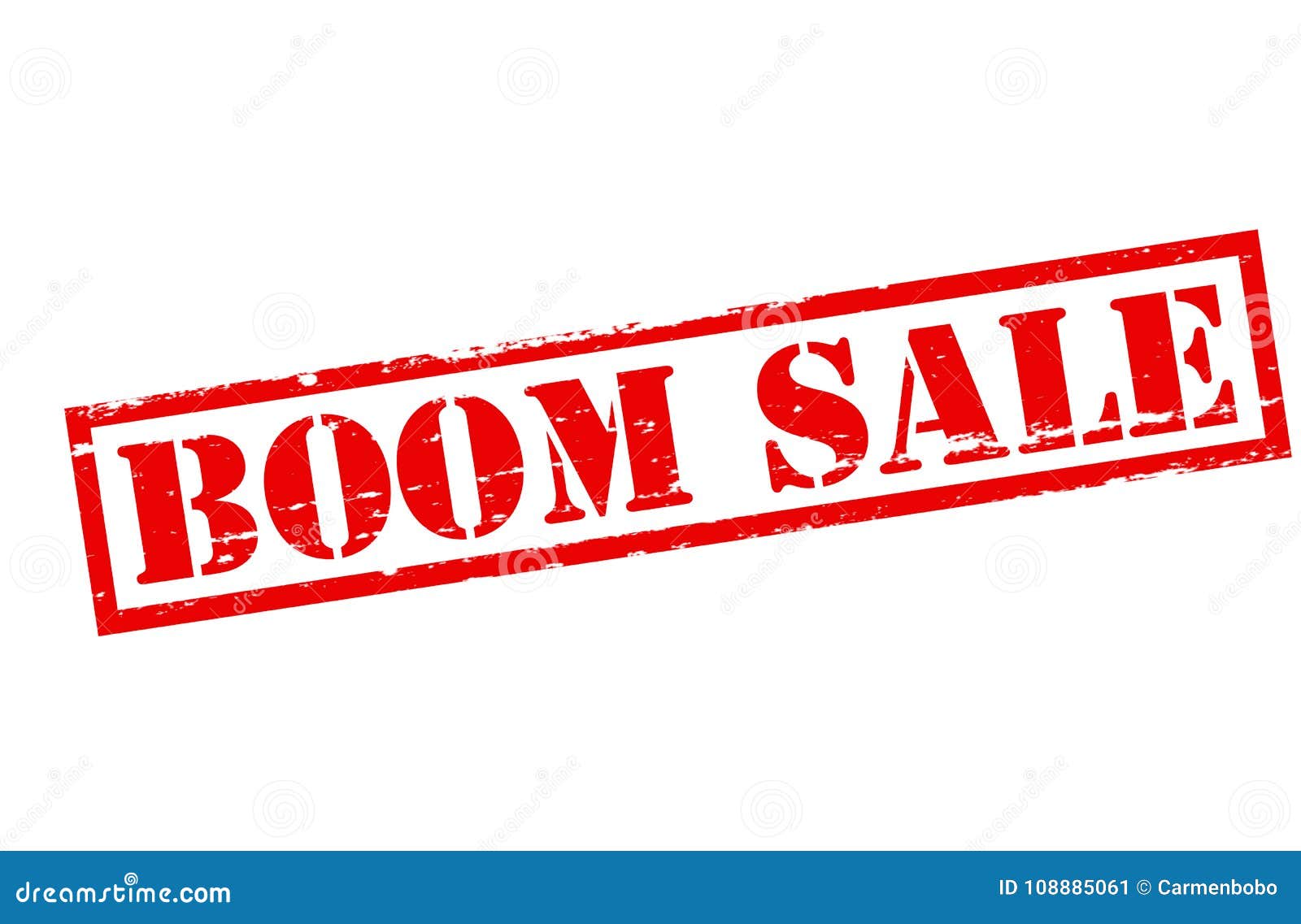 Boom sale stock illustration. Illustration of sign, grungy - 108885061