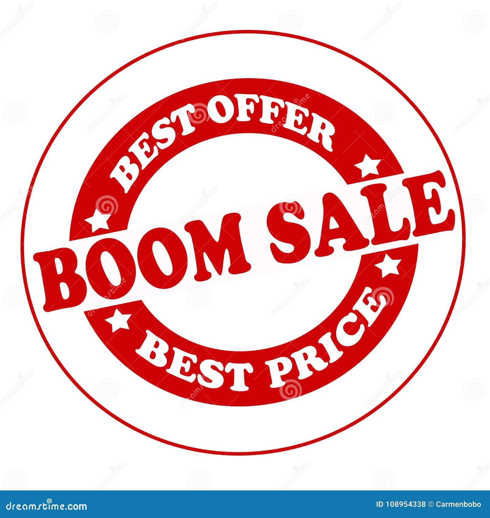 Boom sale stock illustration. Illustration of offer - 108954338