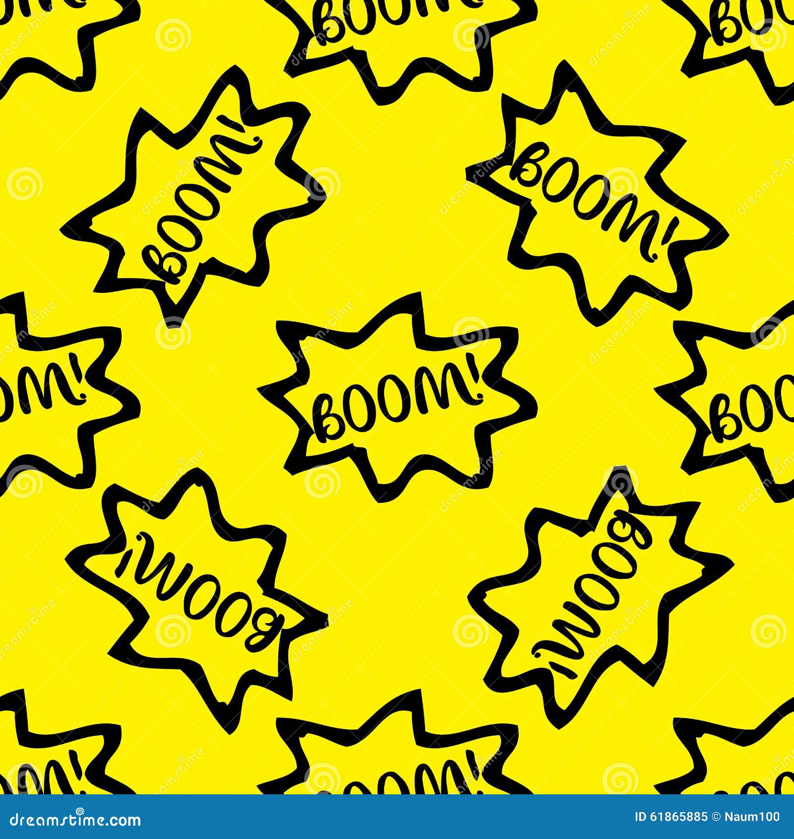 Boom Seamless pattern stock vector. Illustration of artistic - 61865885