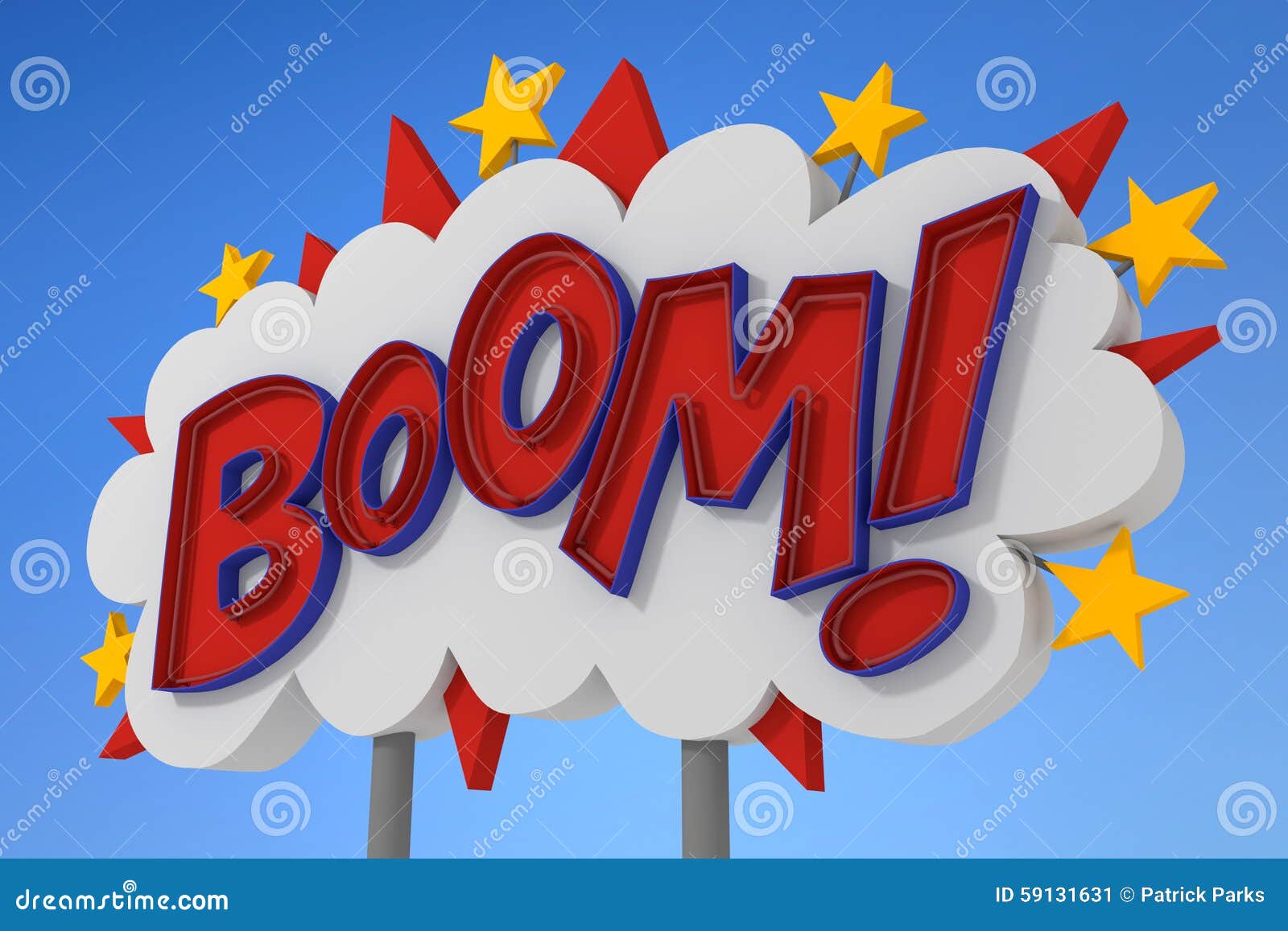 BOOM! Sound Effect Neon Sign Stock Illustration - Illustration of ...