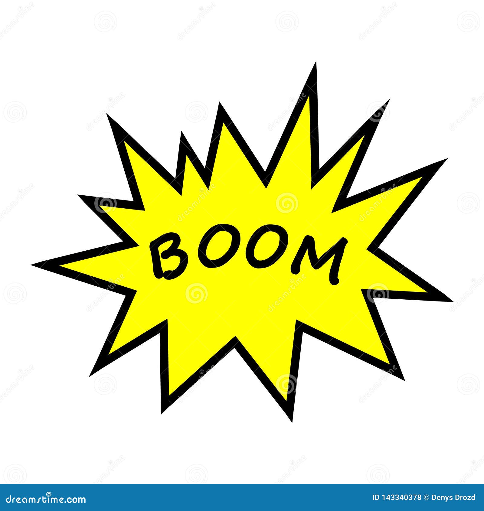 Boom, Speech Bubble. Banner, Speech Bubble, Poster and Sticker Concept ...