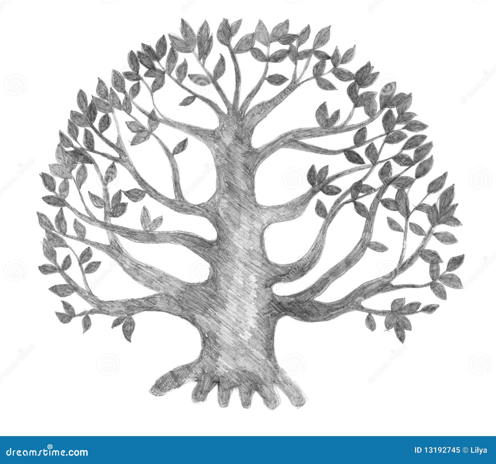 Boom van het leven, schets stock illustratie. Illustration of stijl ...