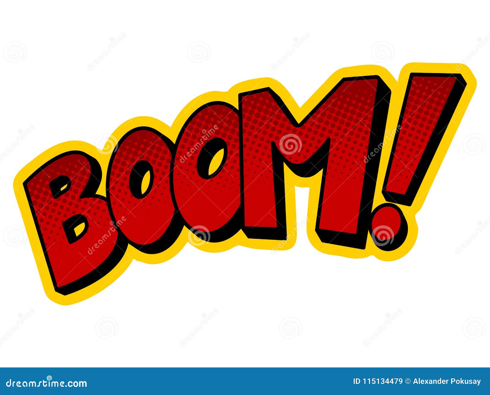 Boom Word Comic Book Pop Art Vector Illustration Stock Vector Illustration Of Style Sign
