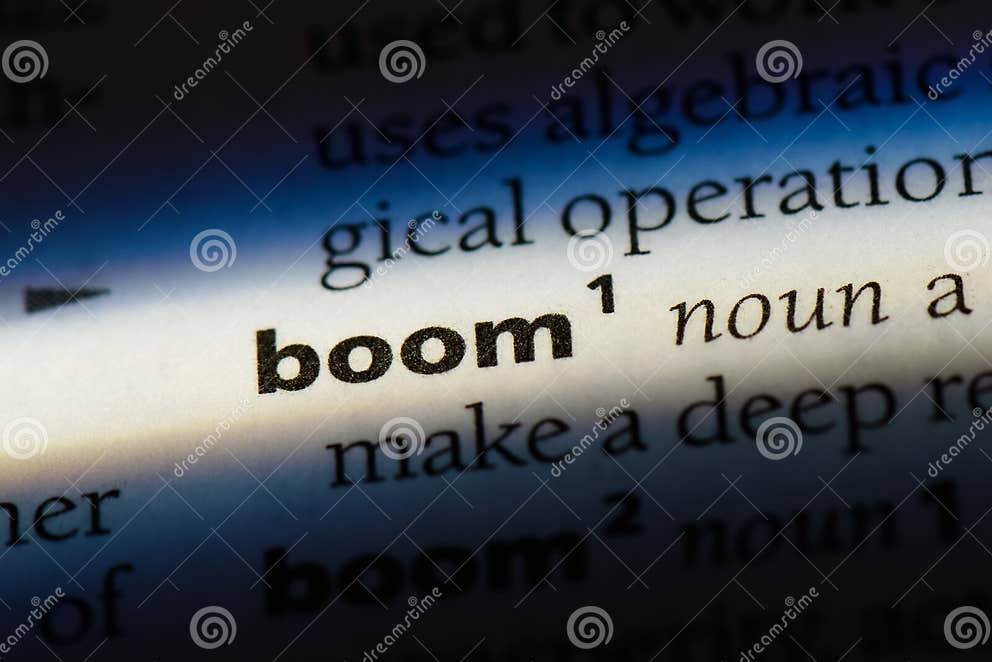 Boom stock photo. Image of printed, definition, dictionary - 114405240