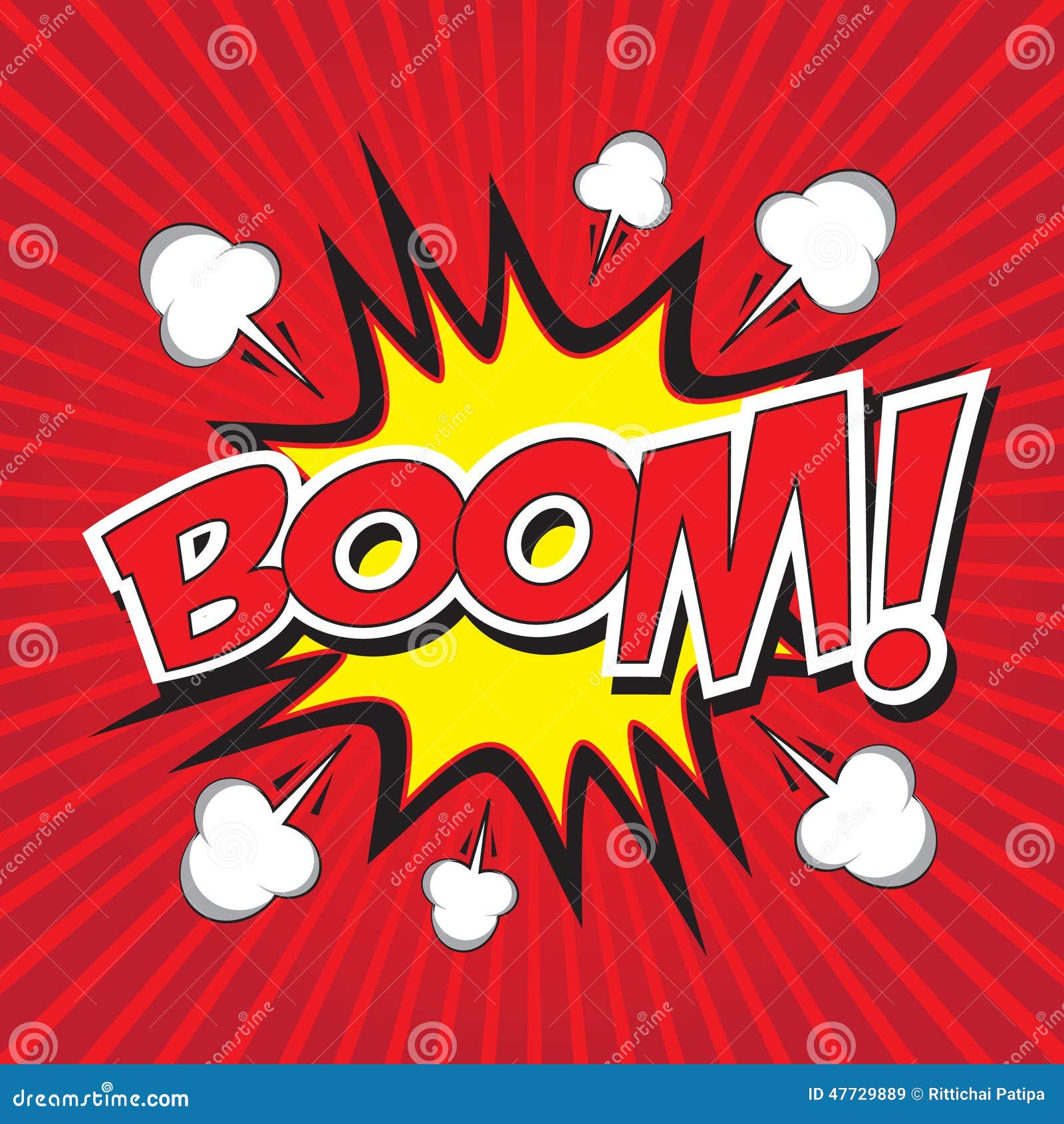 BOOM! wording stock vector. Illustration of hero, power - 47729889