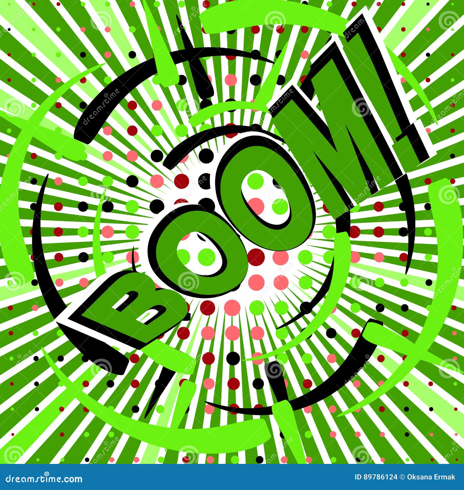 Boom Wording Sound Effect Set Design for Comic Background, Comic Strip ...