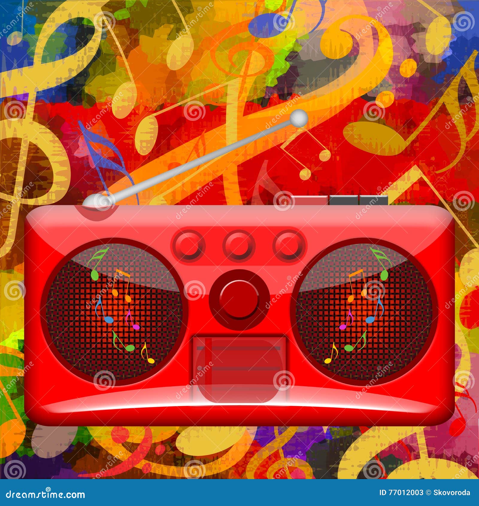 Colorful Boombox