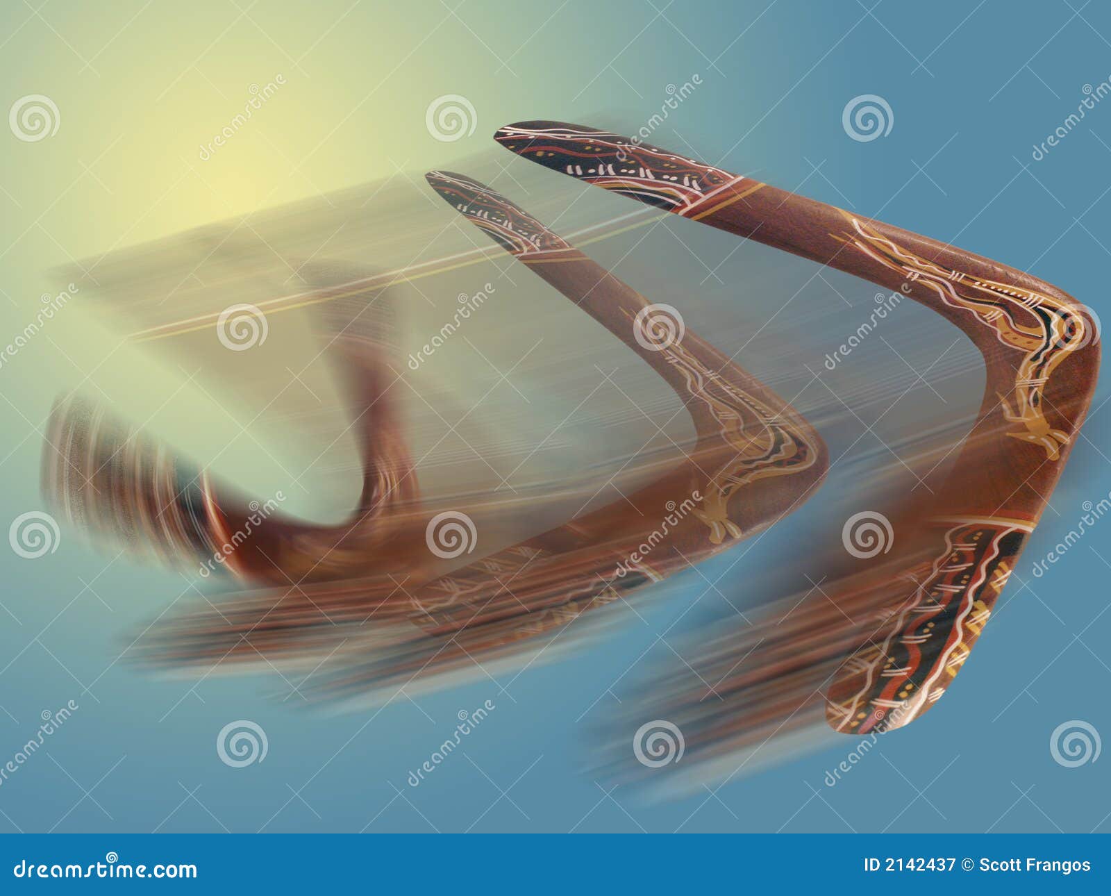 Boomerang in Flight stock image. Image of australia, return - 2142437