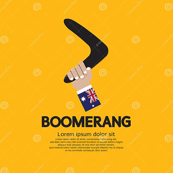 Boomerang. stock vector. Illustration of retro, leisure - 37282792