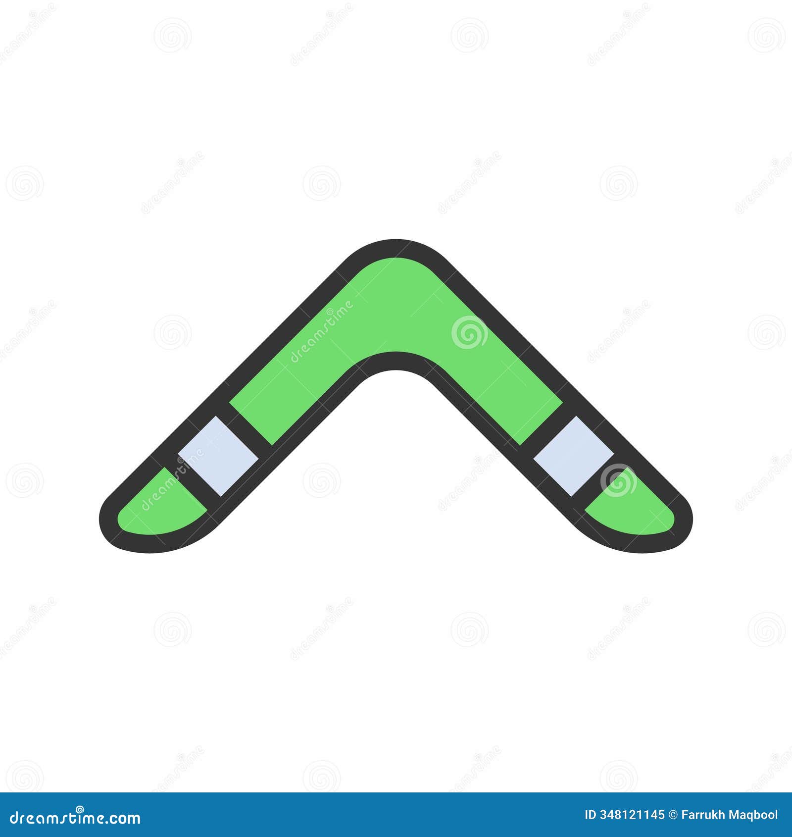 Boomerang Icon Black And White Vector Outline Sign | CartoonDealer.com ...