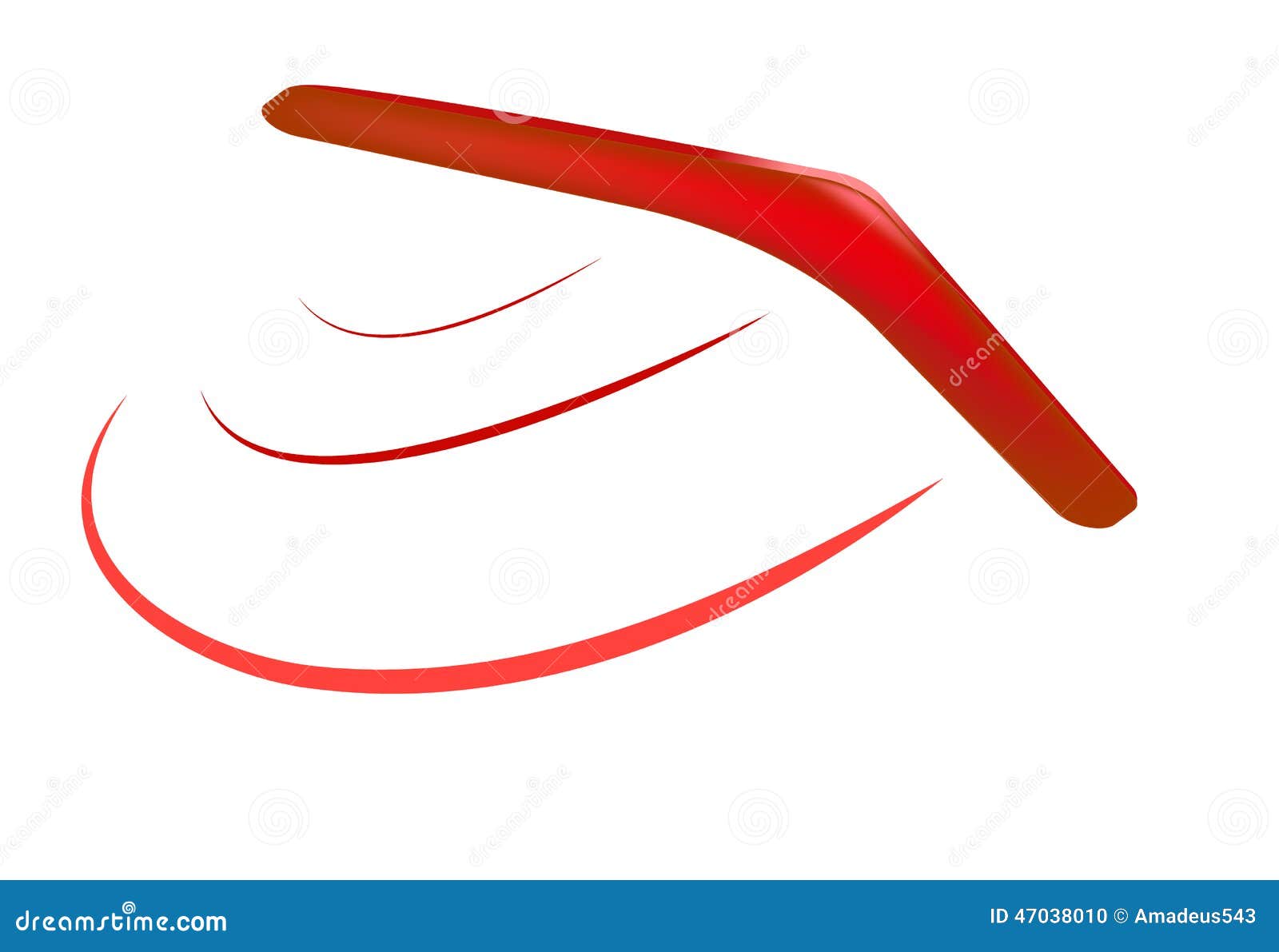 Boomerang icon stock vector. Illustration of flight, throw - 47038010