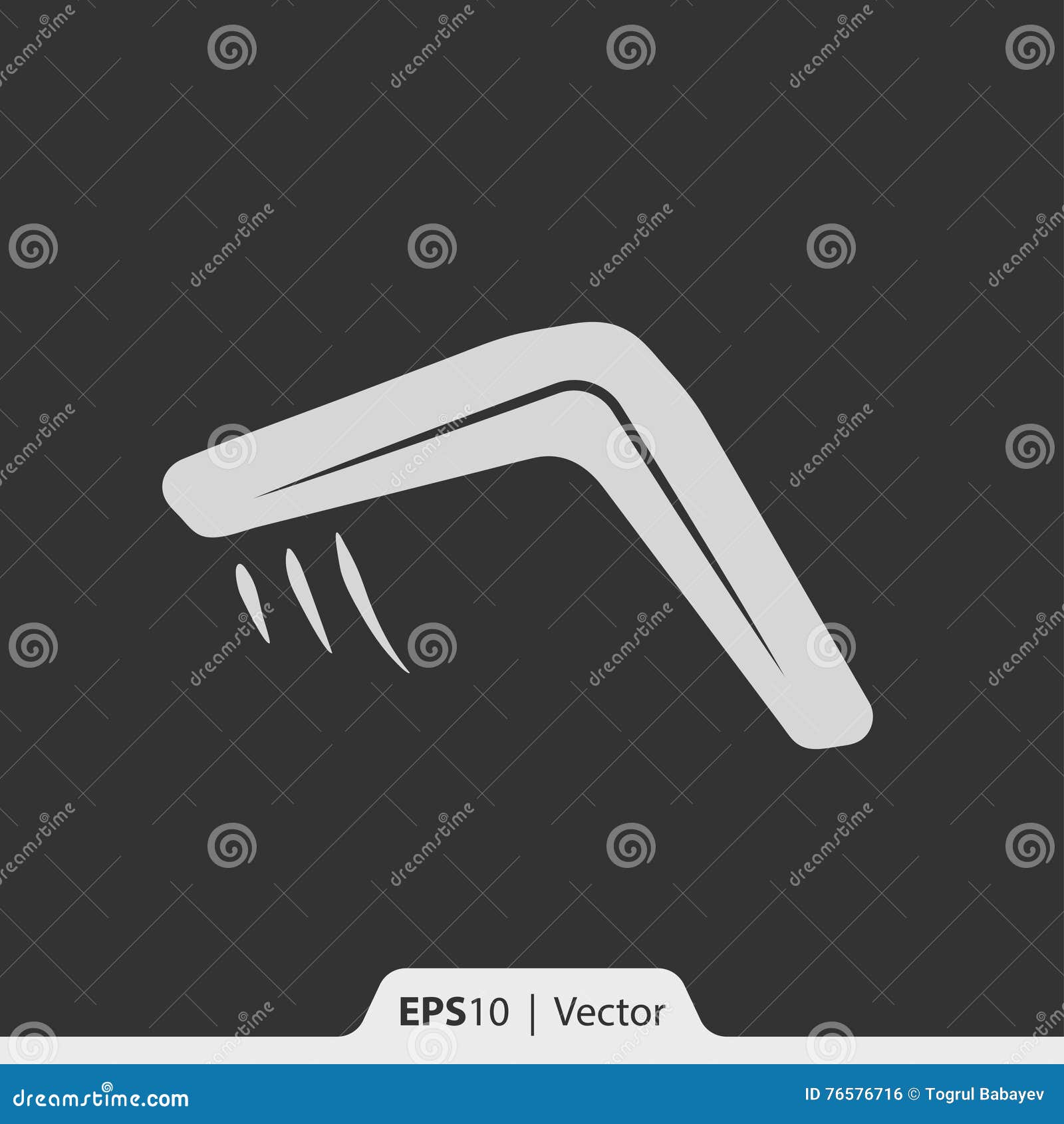 Boomerang Icon for Web and Mobile Stock Illustration - Illustration of ...