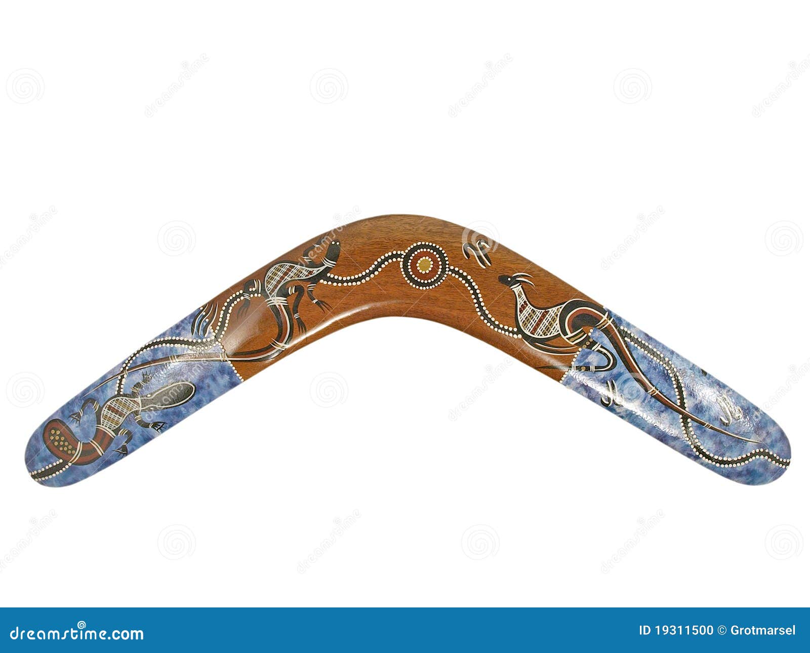 Boomerang.Isolated. stock photo. Image of outback, white - 19311500