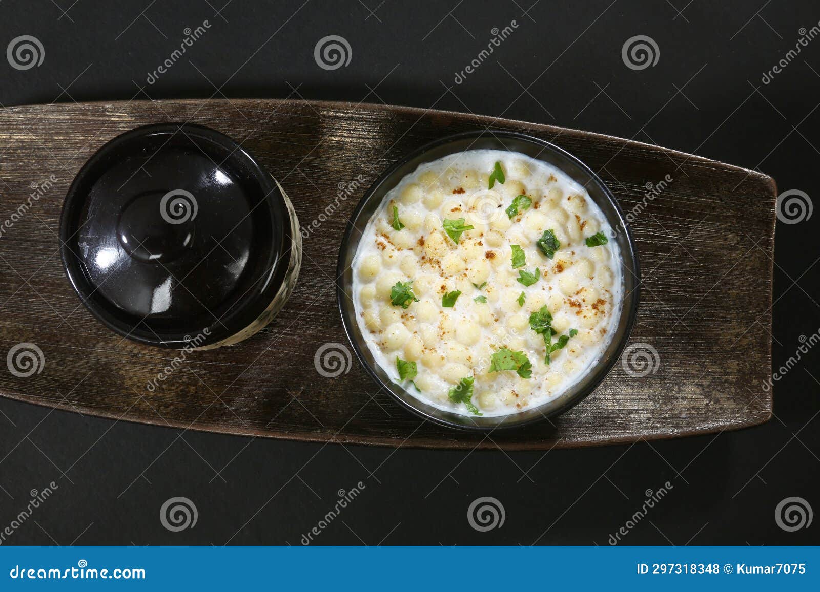 Boondi Ka Raita, Indian Dish Stock Photo - Image of leaves, raita ...