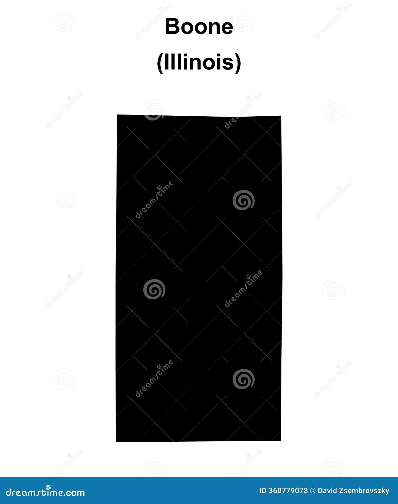 Boone Outline Map Vector Illustration | CartoonDealer.com #361613304