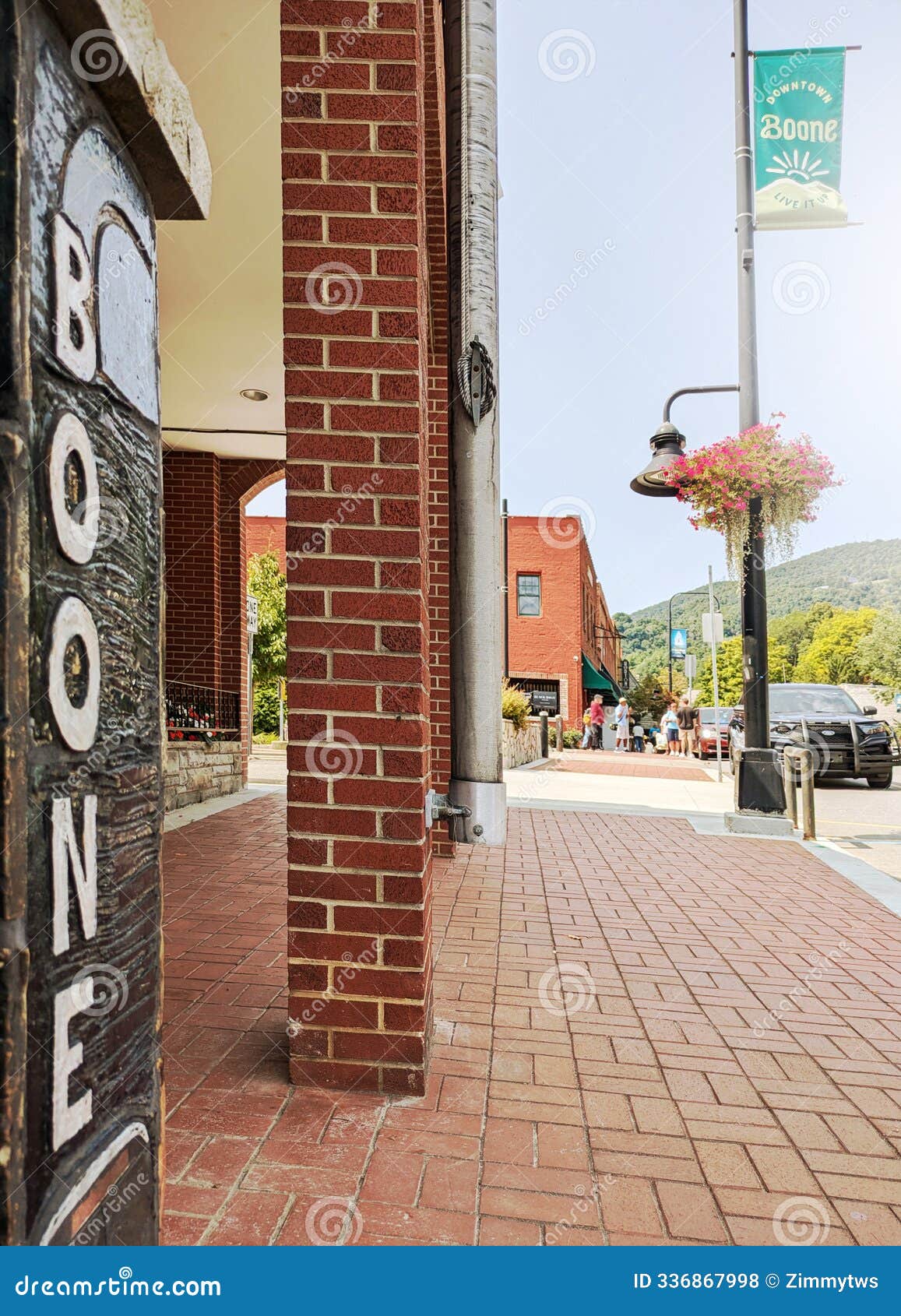 Boone, NC - USA - 09-09-2024: Shops and Restaurants in Downtown Boone ...