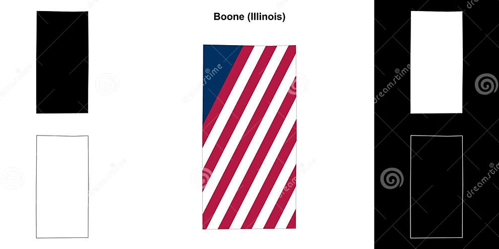 Boone outline map stock illustration. Illustration of outline - 323895828