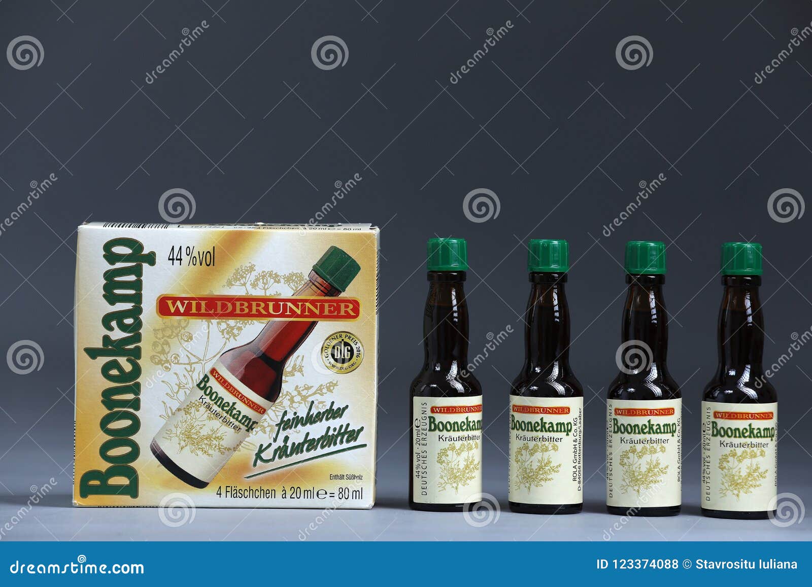 Boonekamp Bitter, Mini Bottles Editorial Photo | CartoonDealer.com ...