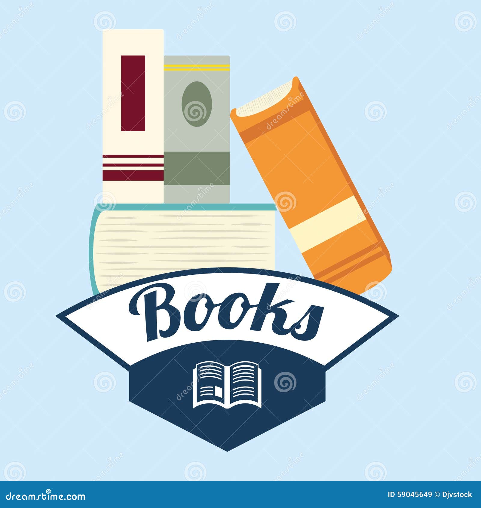 Boooks design stock vector. Illustration of copybook - 59045649