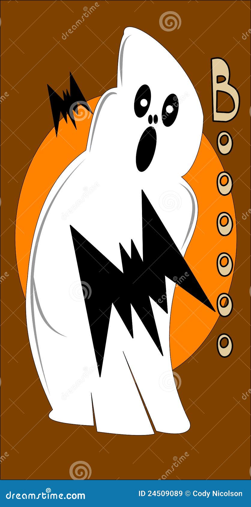 Boooooooo stock vector. Illustration of large, graphic - 24509089