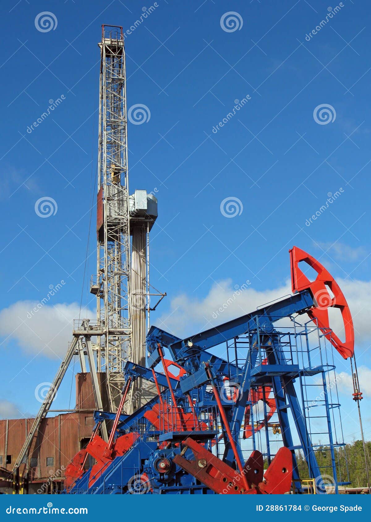 Boorgat stock foto. Image of olie, energie, apparatuur - 28861784