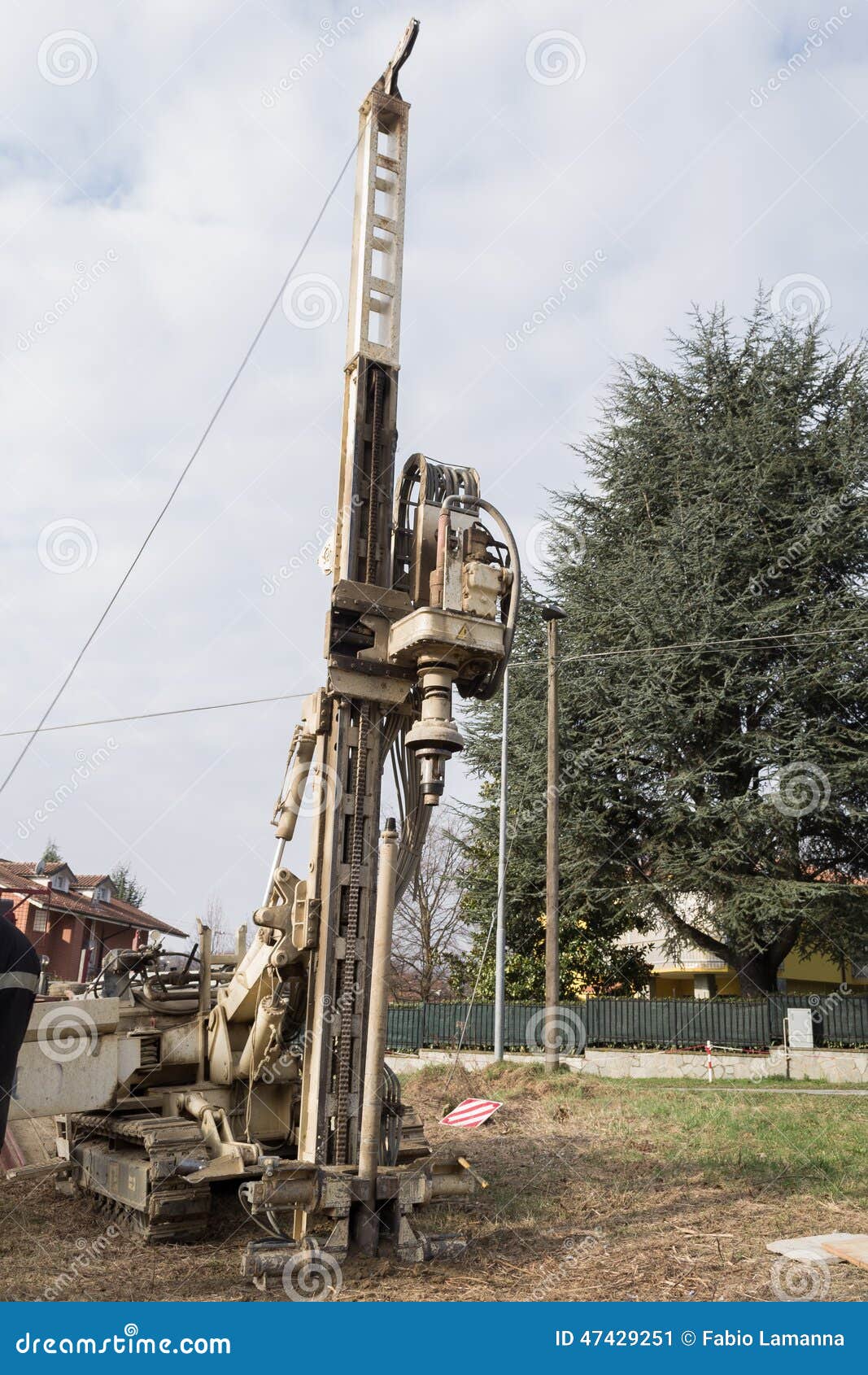 Boorgat Voor Grond Het Testen Stock Afbeelding - Image of geologie ...