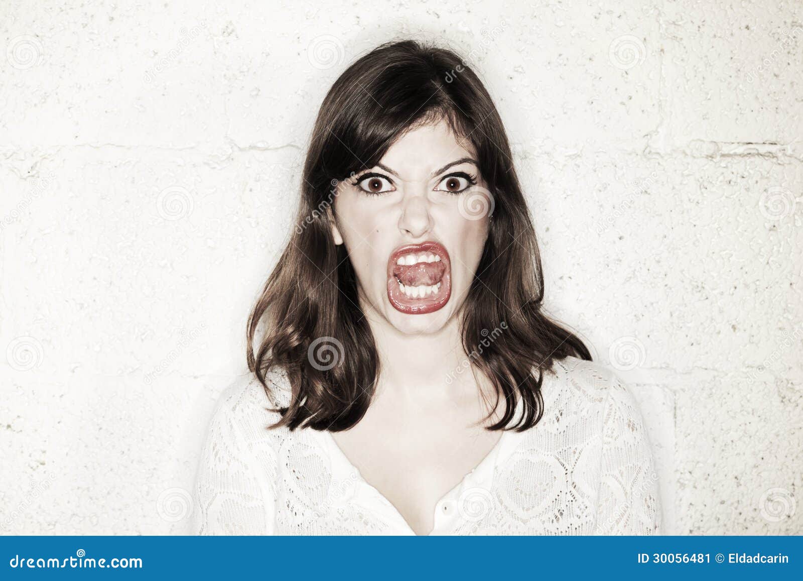 Boos als Hel stock afbeelding. Image of fronsen, dramatisch - 30056481