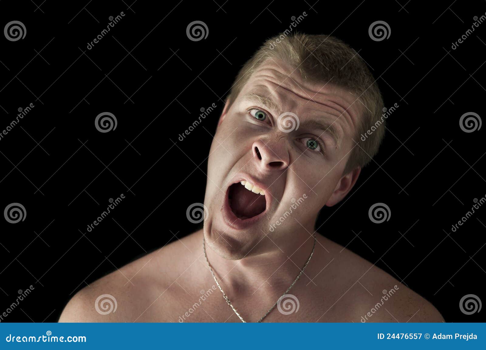 Boos gezicht stock afbeelding. Image of portret, gezicht - 24476557