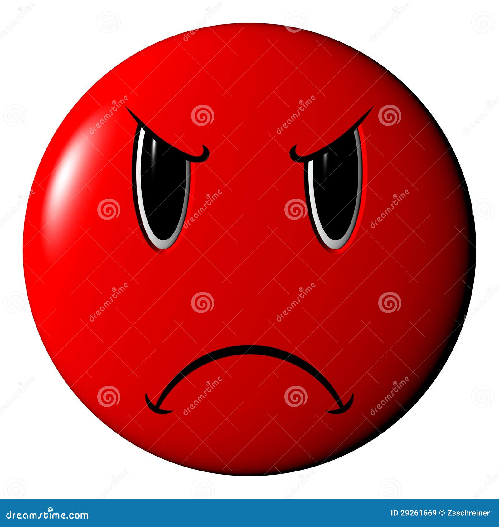 Boos gezicht stock illustratie. Illustration of emoticon - 29261669