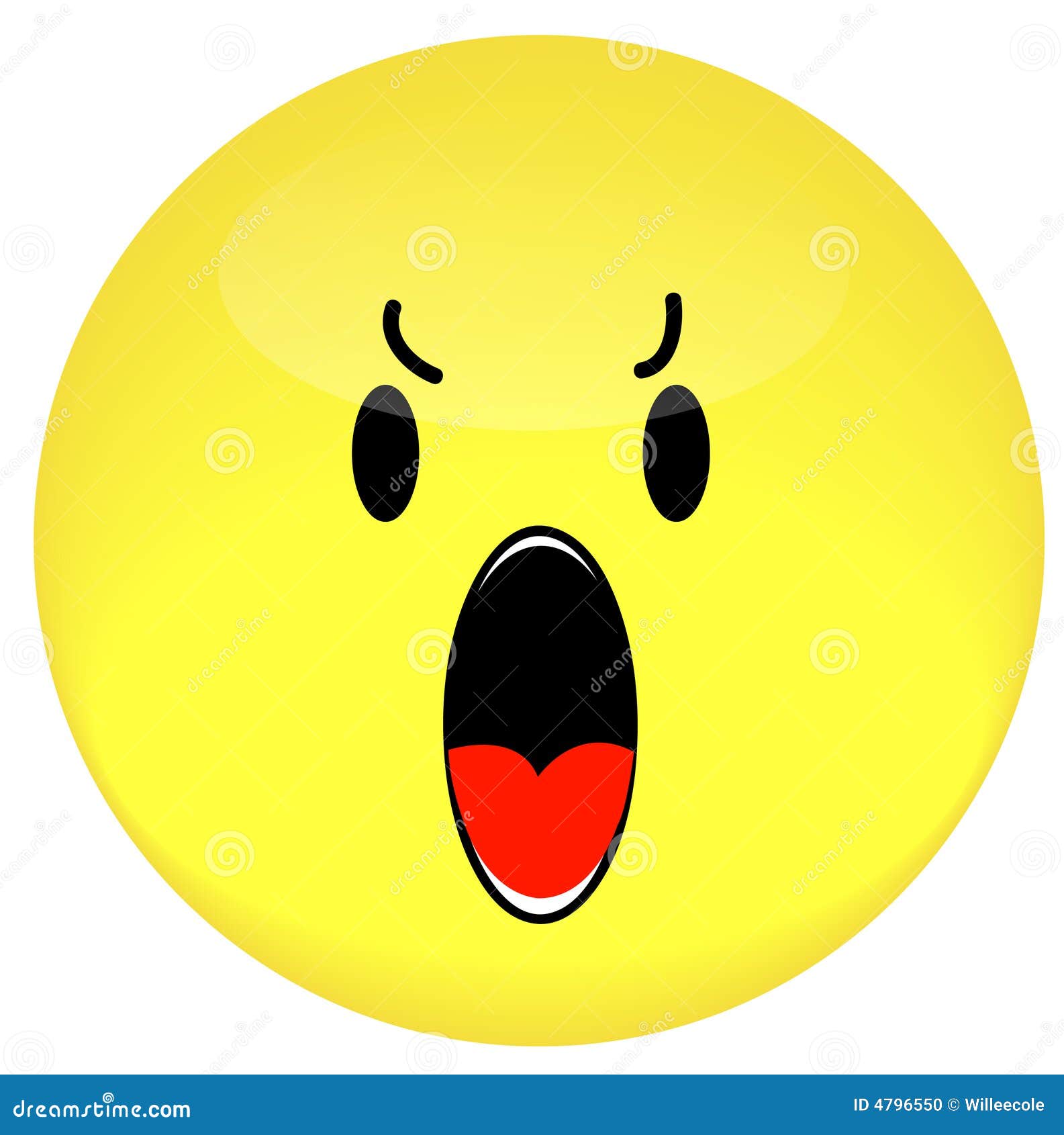 Boos smileygezicht vector illustratie. Illustration of boos - 4796550