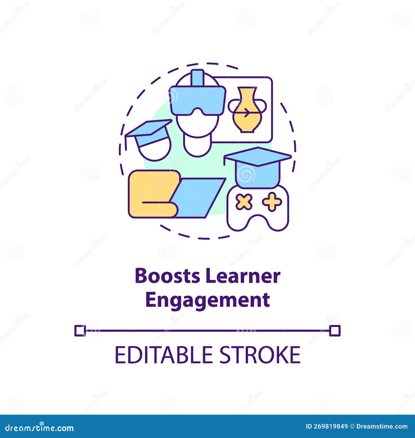 Boost Learner Engagement Concept Icon Stock Illustration - Illustration ...