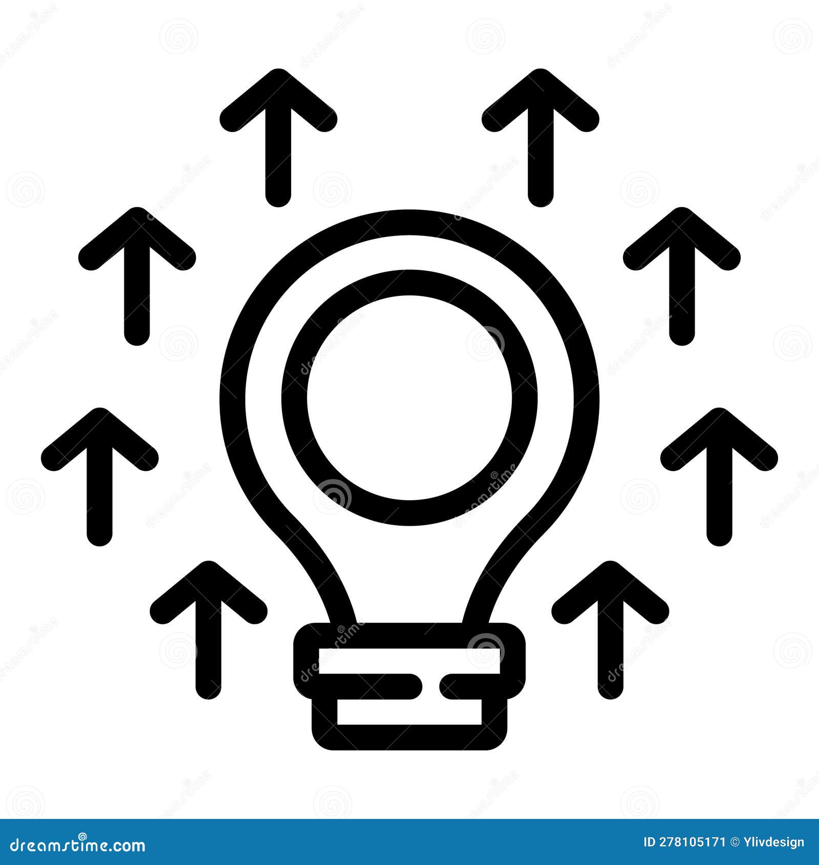 Boost Project Icon Outline Vector. Creative Target Stock Vector ...
