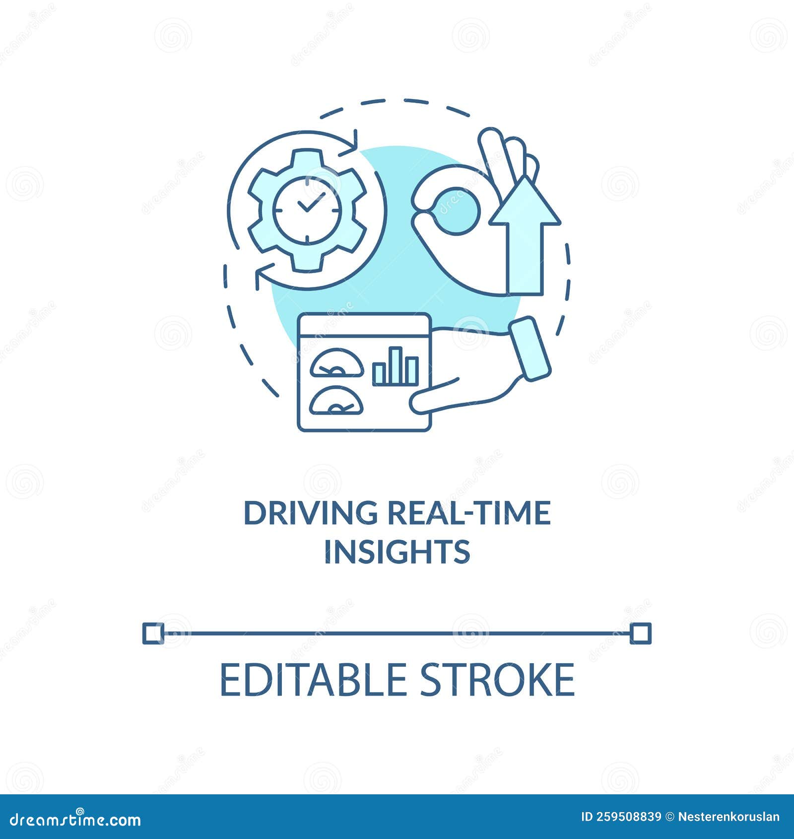 Boost Real-time Insights Turquoise Concept Icon Stock Vector ... Boost Real-time Insights Turquoise Concept Icon Stock Vector ...