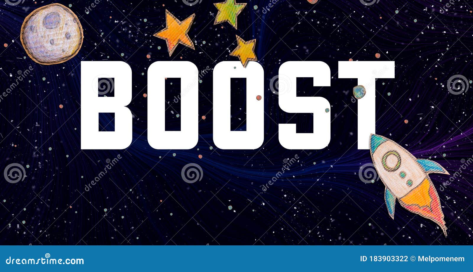 Boost Theme with a Space Background Stock Photo - Image of astronomy ...