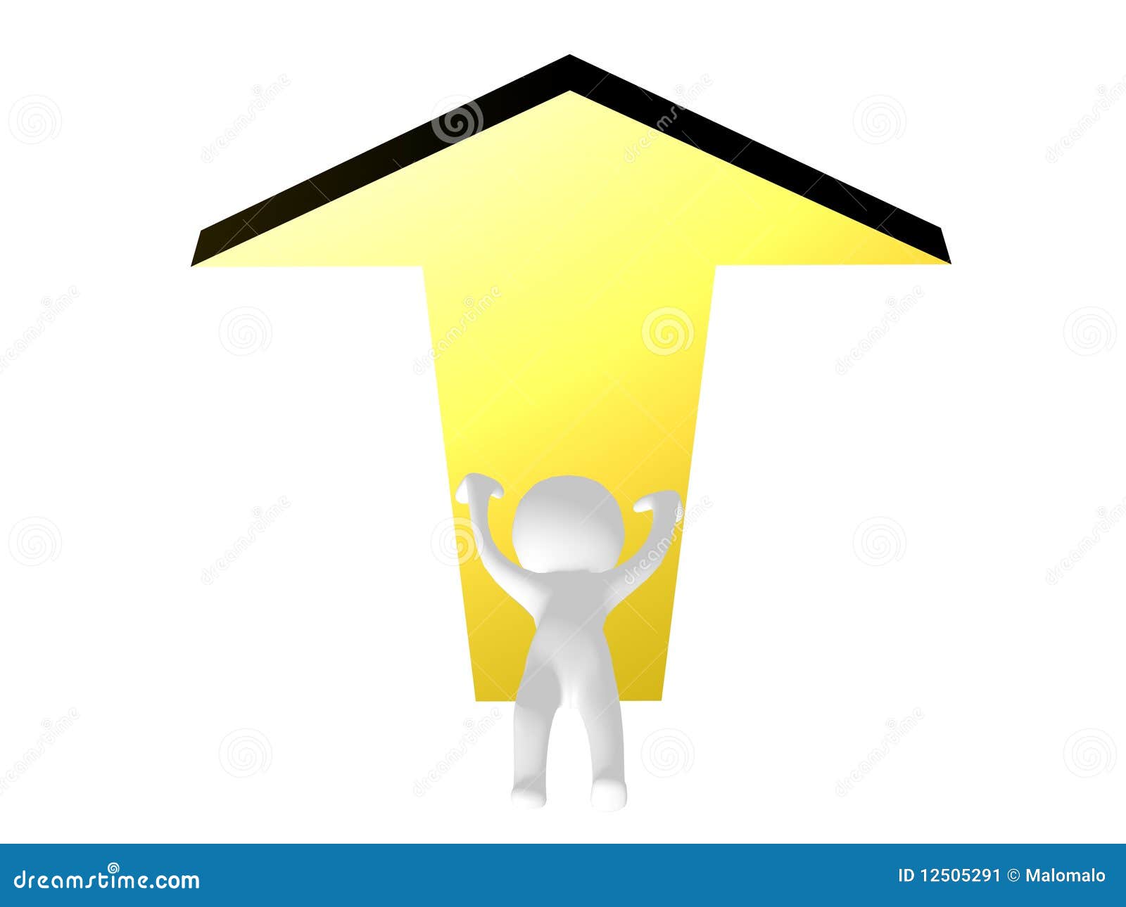 Boost upã€€your business stock illustration. Illustration of blue ...