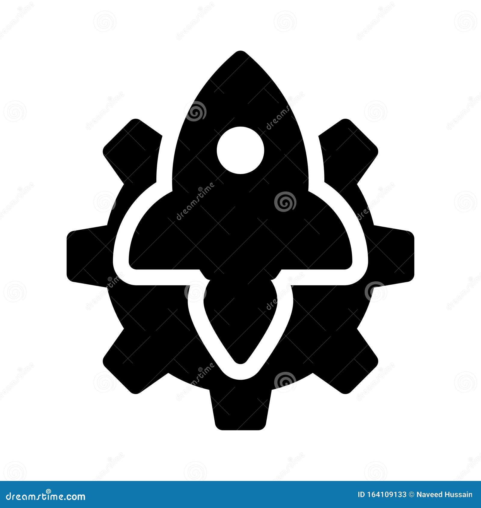 Boost Vector Glyph Flat Icon Stock Vector - Illustration of satellite ...