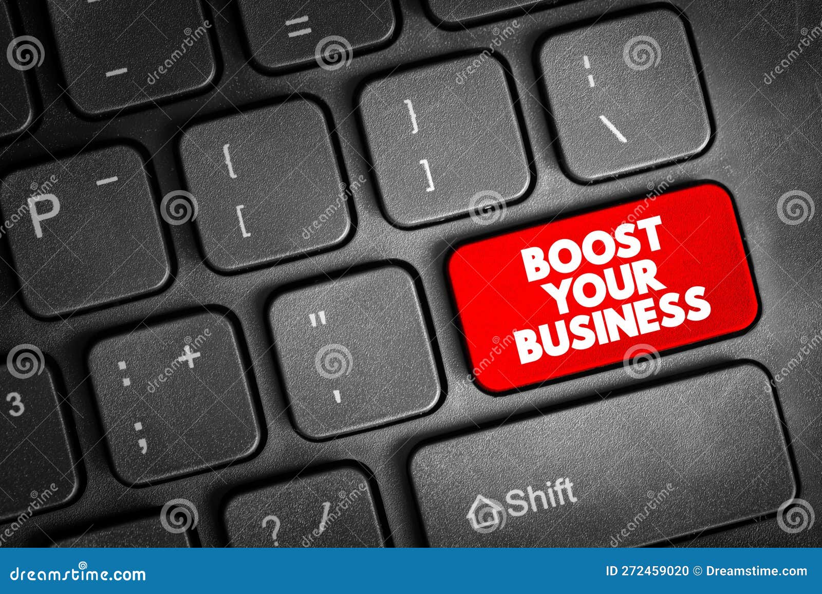 Boost Your Business Text Button on Keyboard, Concept Background Stock ...