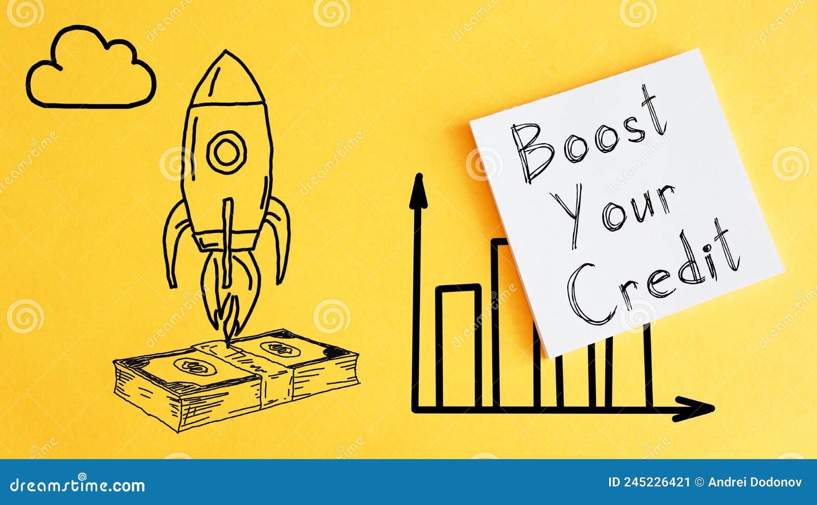 Boost Your Credit is Shown on the Photo Using the Text Stock Image ...