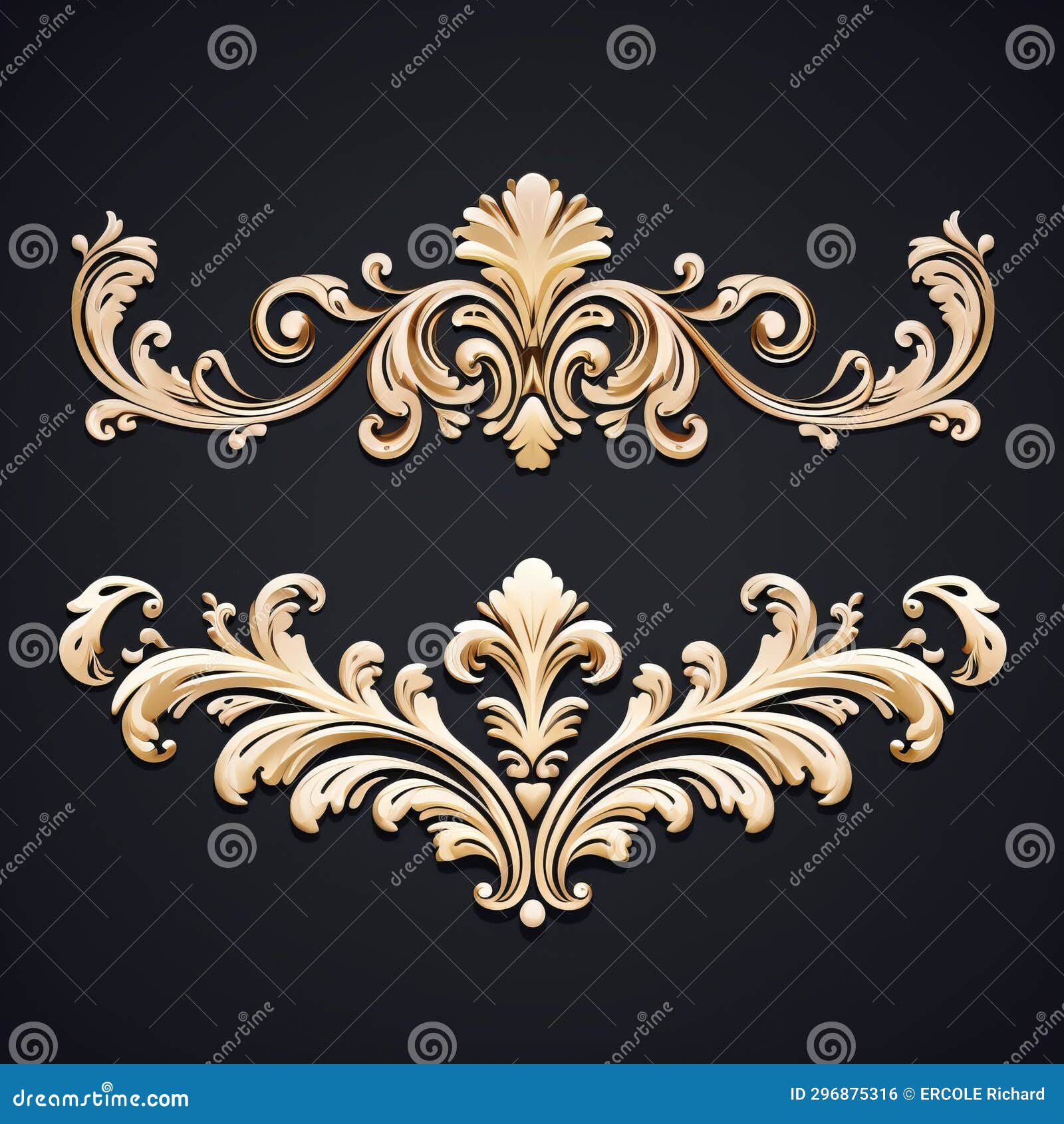 Uniquely Ornate Border Design - Add Color and Style To Your Home Stock ...