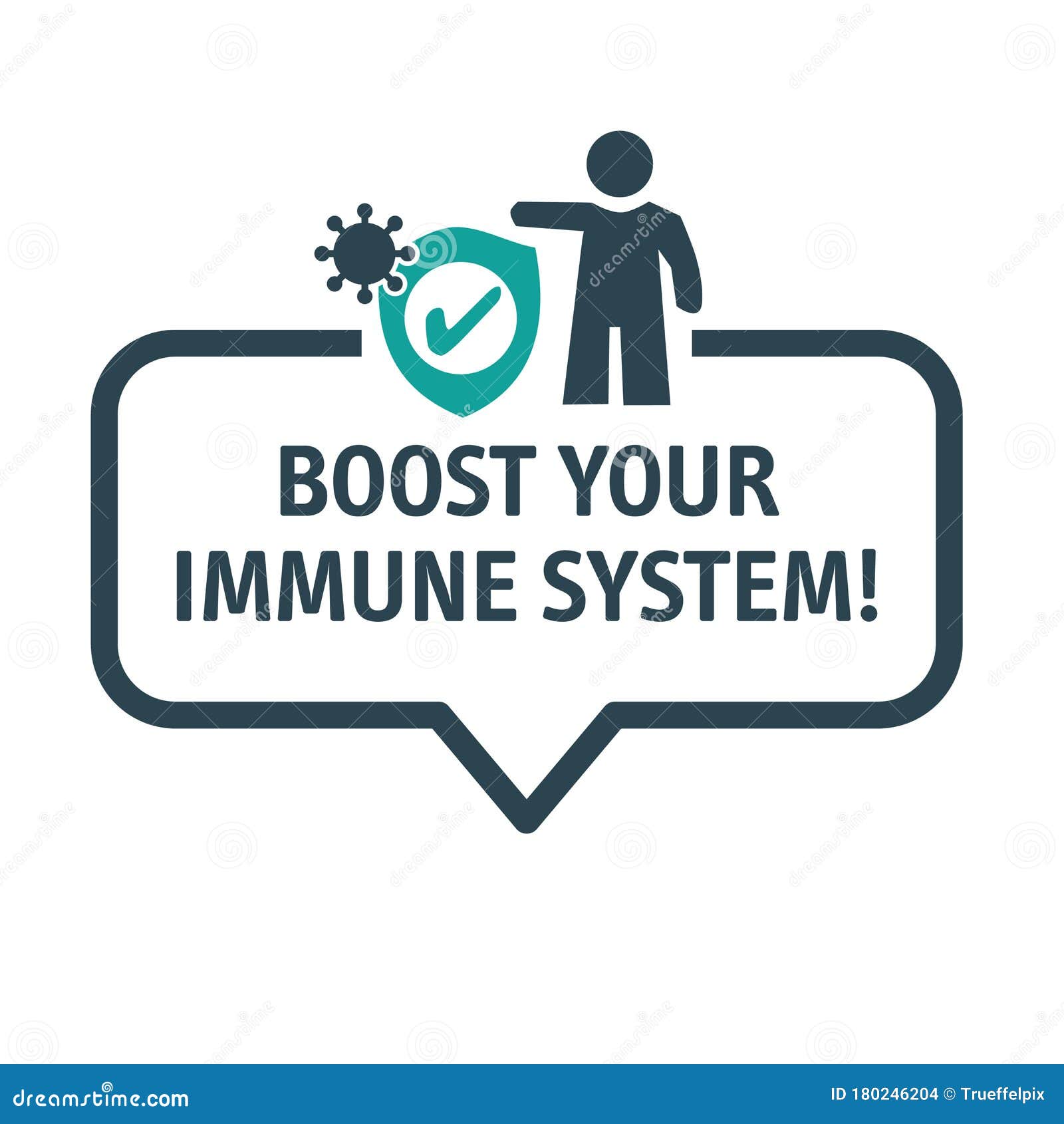 Boost Your Immune System - Speech Bubble Stock Vector - Illustration of ...