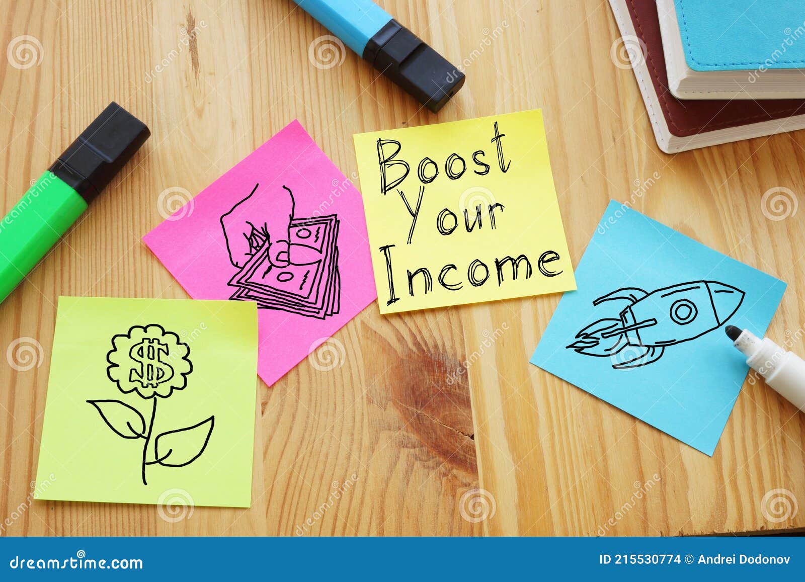 Boost Your Income is Shown on the Photo Using the Text Stock Photo ...