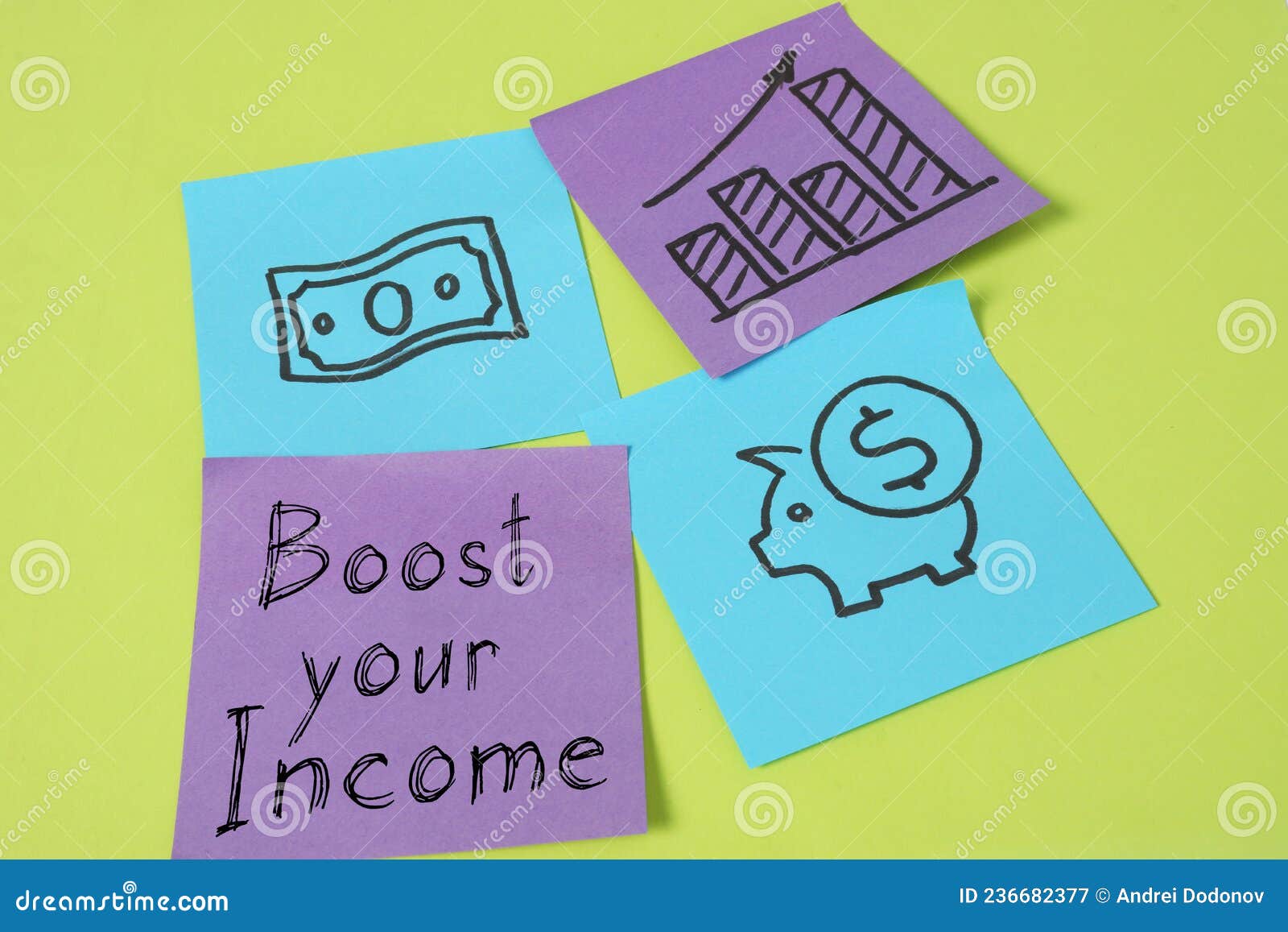 Boost Your Income is Shown on the Photo Using the Text Stock Image ...
