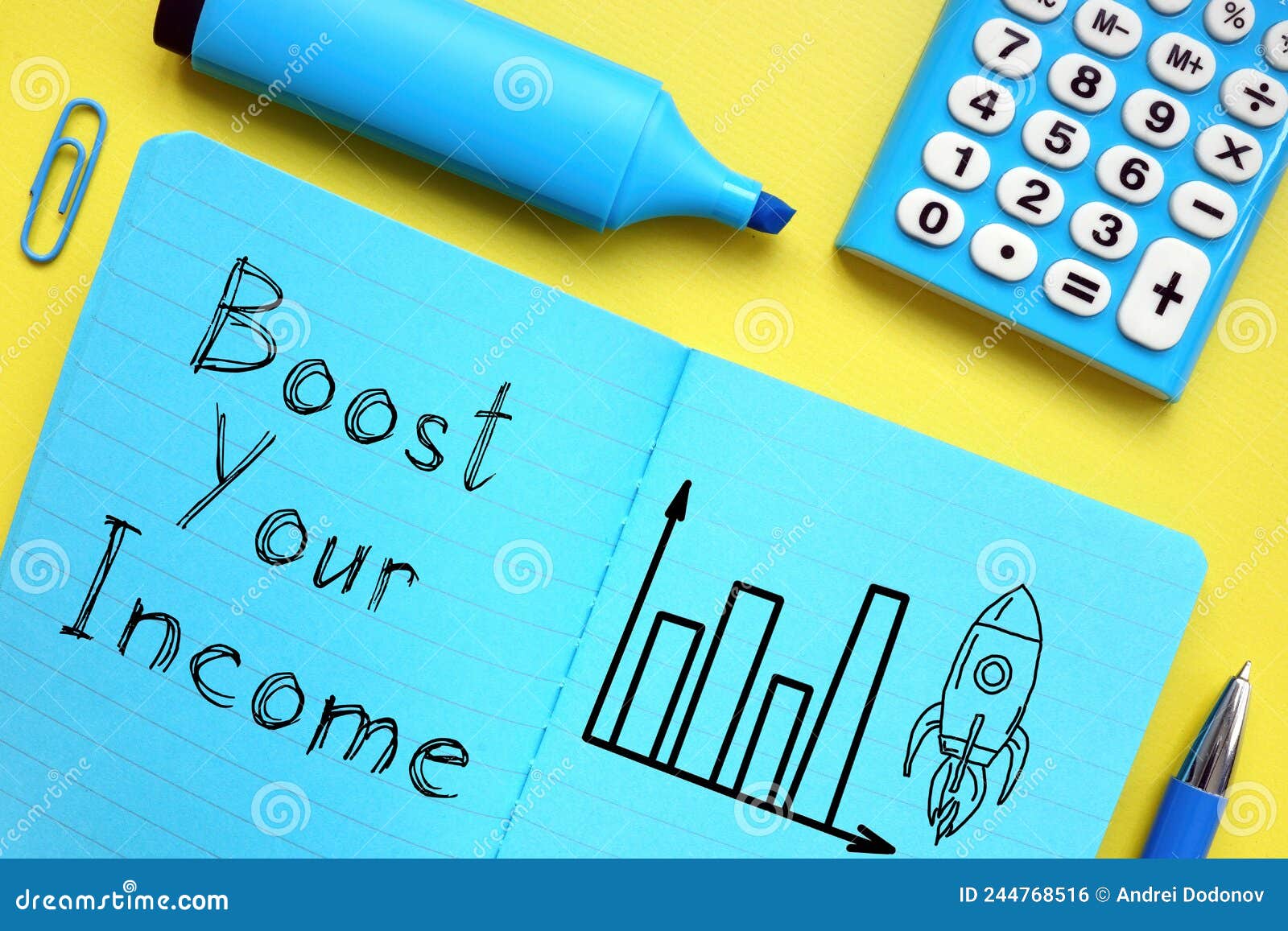 Boost Your Income is Shown on the Photo Using the Text Stock Photo ...