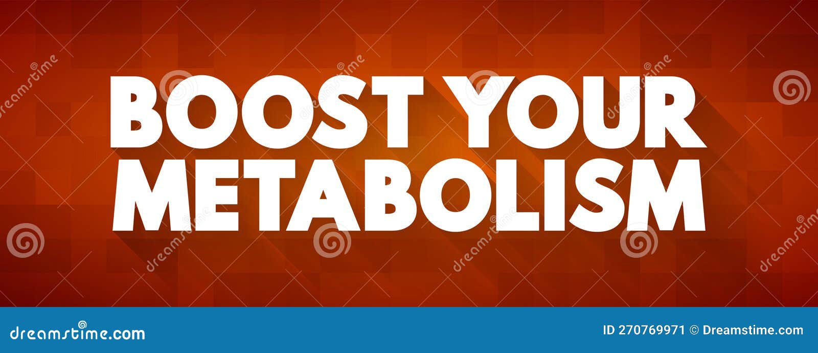 Boost Your Metabolism Text Quote, Concept Background Stock Illustration ...