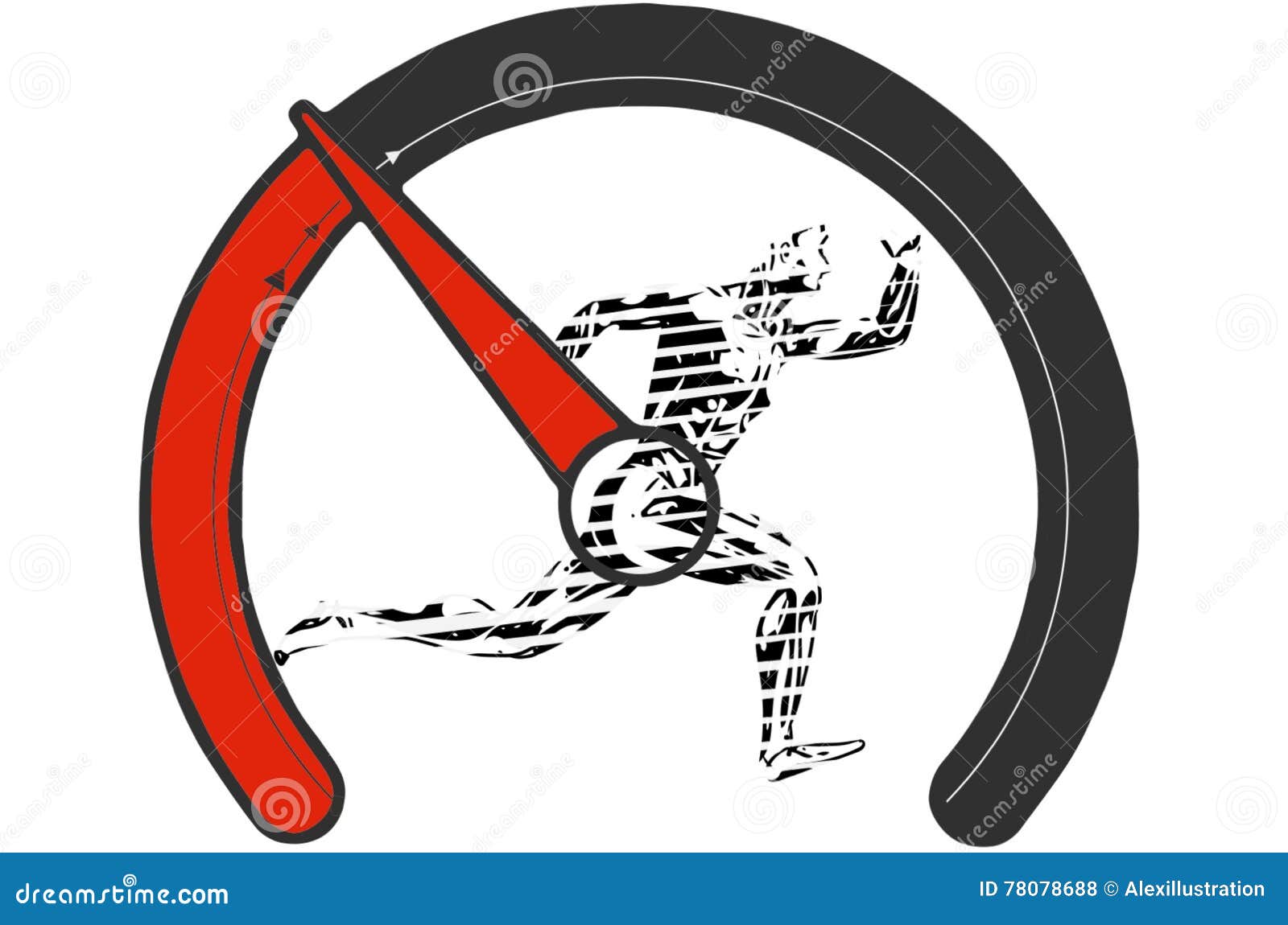 Boost Your Power Level and Running Stamina . Stock Illustration ...